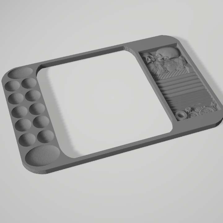 3D Printable wet-palette-insert Variable Grid by Kayleigh Ard 3D Printable wet-palette-insert Variable Grid by Kayleigh Ard